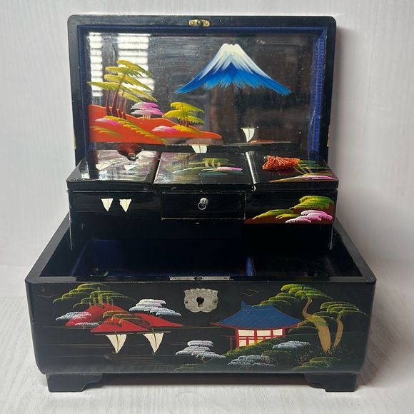 No Brand | Storage & Organization | Vintage Japanese Jewelry Box With ...